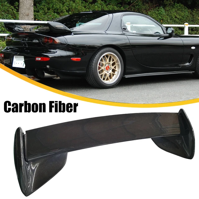 CARBON FIBER CENTER Insert For Mazda RX7 FD 99 Spec Rear Trunk Spoiler ...