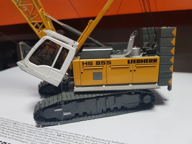 LIEBHERR HS 855 HD Crawler Crane with dragline bucket NZG no728 1:50 ...