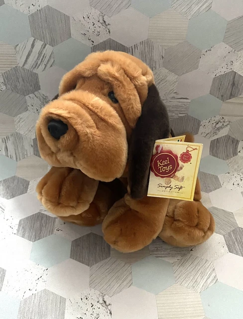 KEEL TOYS SIMPLY Soft Collection 12" Belle Bloodhound Dog Plush - 30cm ...