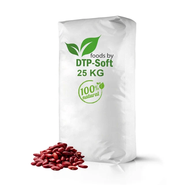 25KG ROTE BOHNEN getrocknet Kidneybohnen Premium ohne Zusätze Red Beans ...