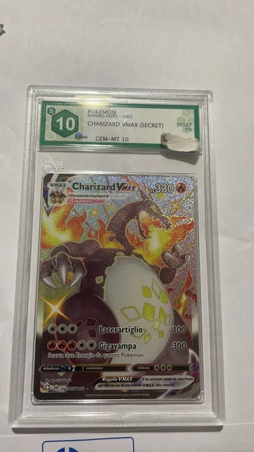 CHARIZARD VMAX SHINY Psa 10 Graad Mint Sv122 Shining Fates Destino ...