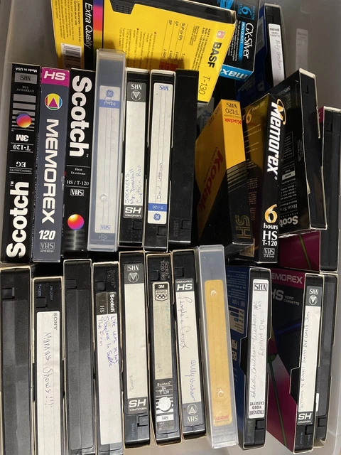 30 HQ VHS tapes from the 80’s & 90’s Live Aid, letterman SOLD AS USED ...