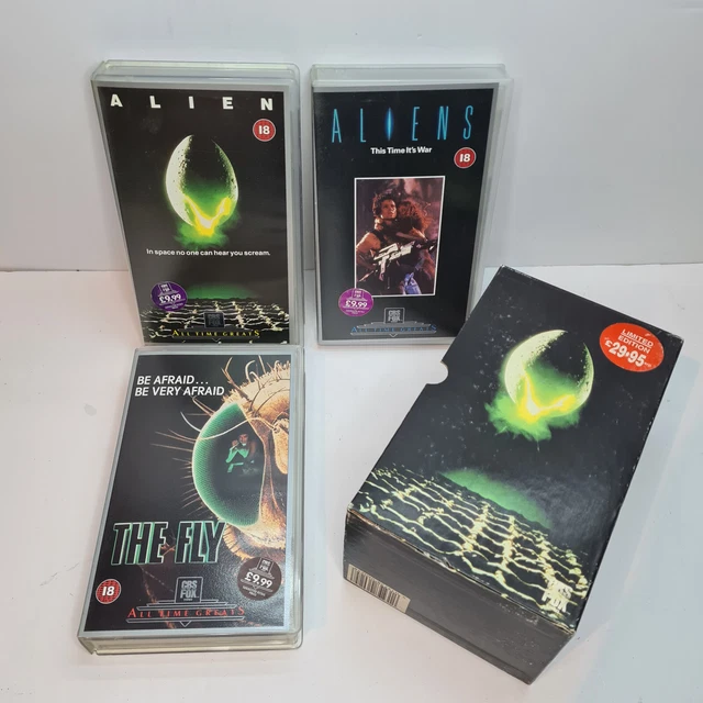 ALIEN / ALIENS / The Fly VHS Boxset Limited Edition £19.99 - PicClick UK