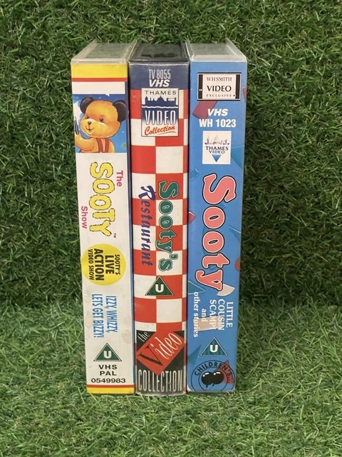 SOOTY VHS TAPE Bundle X3 - Restaurant - Izzy Whizzy - Cousin Scampi ...