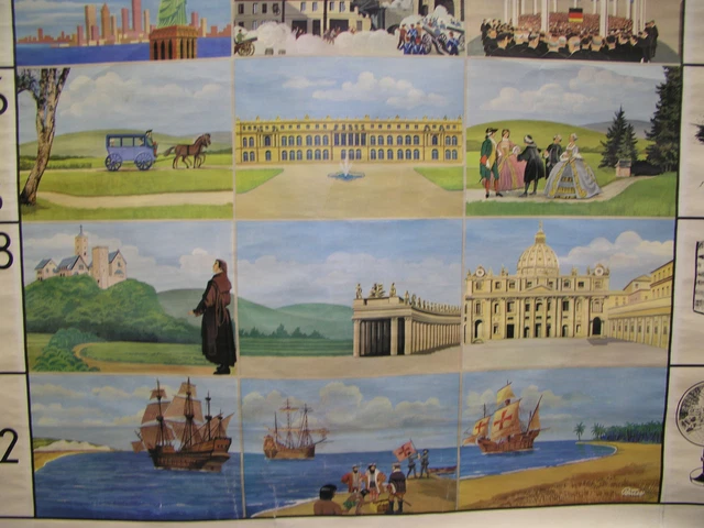 SCHOOL WALL MAP History Der Menschheit Early Days To Modern 172x216 ...