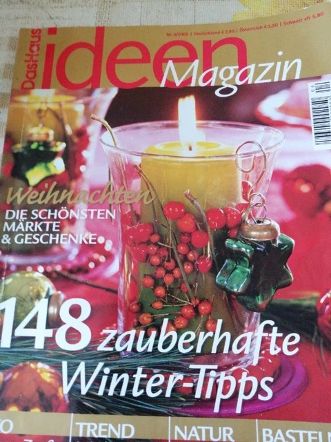 DAS HAUS IDEEN Magazin Nr. 4/2009 Zeitschrift Weihnachten DIY Winter ...