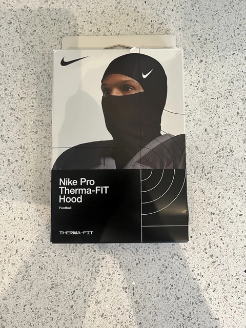 NIKE PRO THERMA FIT Hyperwarm Hood Balaclava Dri Fit Black Ski Mask £63 ...