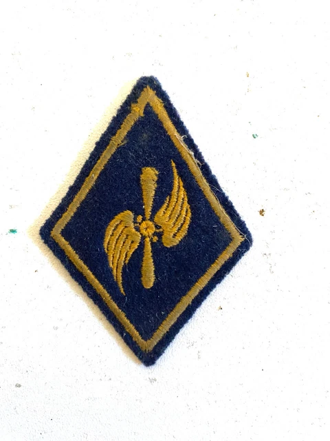 ANCIEN ÉCUSSON PATCH Insigne Tissu losange de Col uniforme Militaire ...