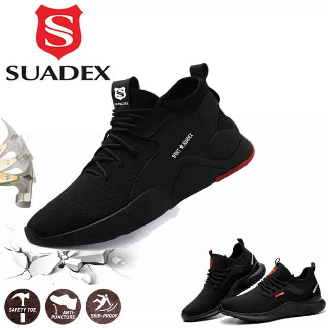 MENS SAFETY SHOES Work Trainers Womens Steel Toe Cap Lightweight Hiking ... MENS SAFETY SHOES Work Trainers Womens Steel Toe Cap Lightweight Hiking ...