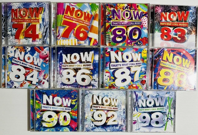 11 X NOW That's What I Call Music CD Bundle -74 76 80 83 84 86 87 88 90 ...