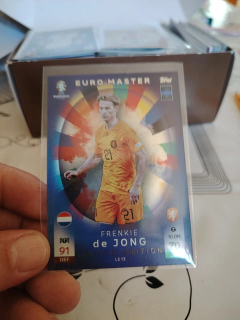 MATCH ATTAX UEFA Euro 2024 Frenkie De Jong Master Limited Edition Topps ...
