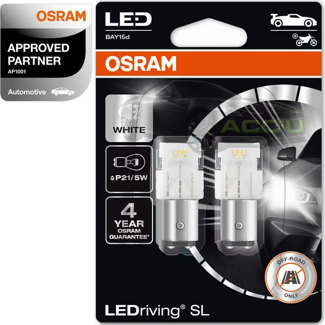 OSRAM LEDRIVING 12V Car 380 P21/5W Brake Stop/Tail Light White LED ...