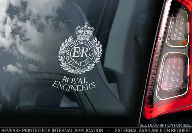 ROYAL ENGINEERS - Car Sticker - Military Army Armed Forces Window Decal ...