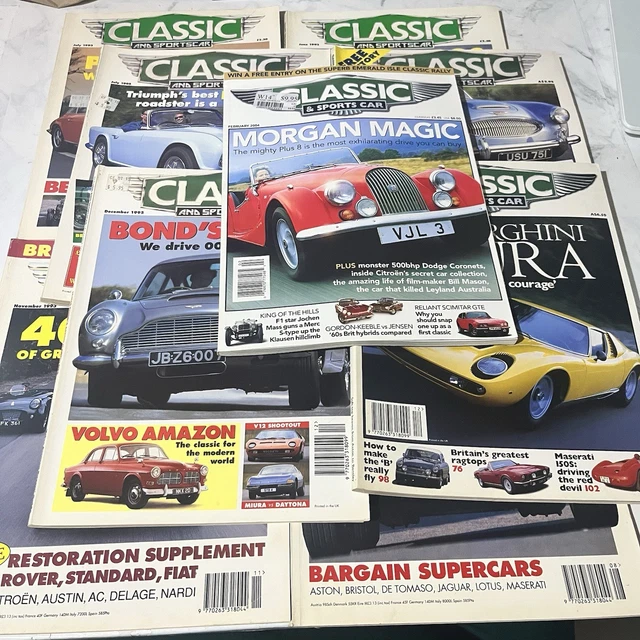 CLASSIC & SPORTS Car 9 x Magazine Bundle June 1993 - Feb 2004 Vintage ...