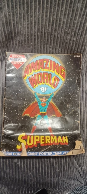 AMAZING WORLD OF Superman Large Comic w/ Map Of Krypton $50.00 - PicClick