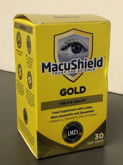 MACUSHIELD GOLD FOOD Supplement - Capsule - 30 Day Pack - For Good Eye ...