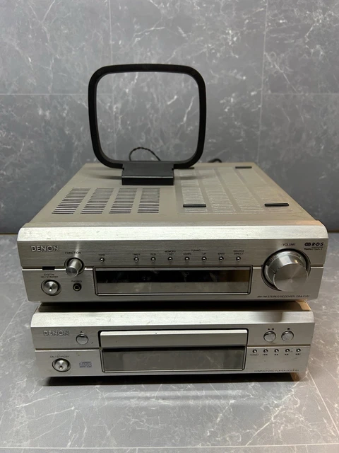 DENON DRA-F101 AM-FM Stereo Receiver DCD-F101 Compact Disc Player ...