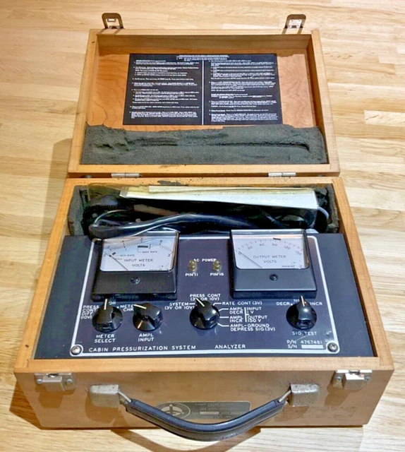 DOUGLAS DC-8 AIRCRAFT Cabin Pressure System Analyser - Test Equipment £ ...
