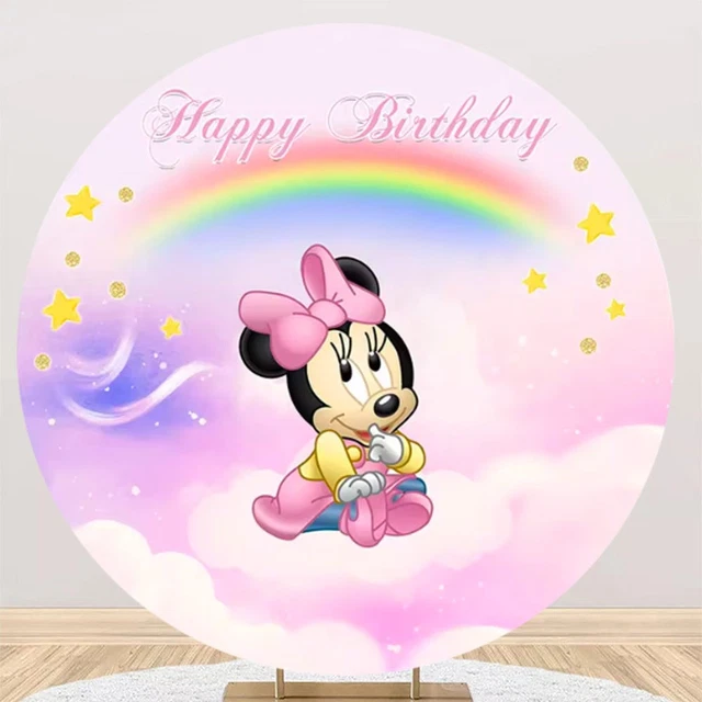 CUSTOMIZE CARTOON PHOTO Backdrop Theme Cover Round Backdrop Girls ...