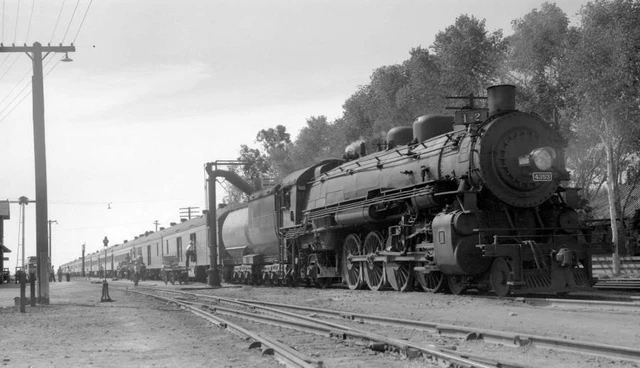 SP SOUTHERN PACIFIC Railroad Train, Engine No 4353, Type 4-8-2 Old ...