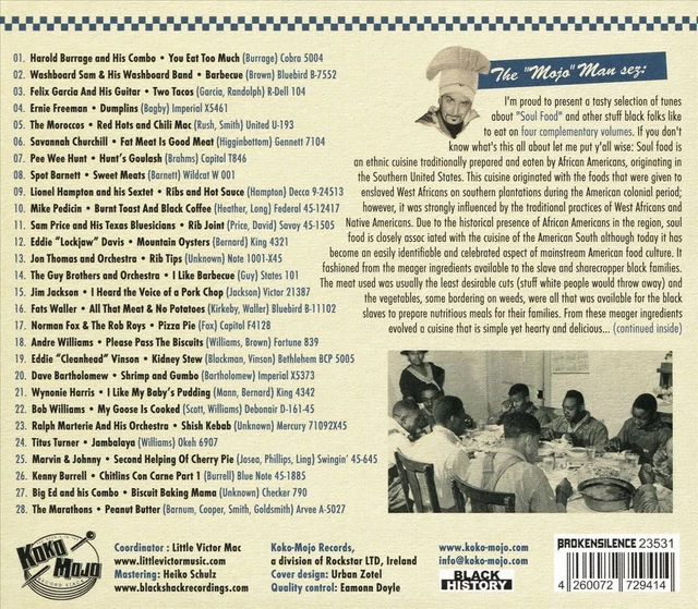 VERSCHIEDENE KÜNSTLER KOKO-MOJO Diner 4 Rippen Gelenk Neu Cd EUR 21,07 ...