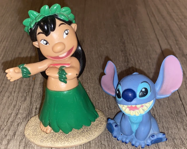 DISNEY LILO & Stitch Set of 2 Figures DecoPac 2001 Cake Topper Toy £9. ...