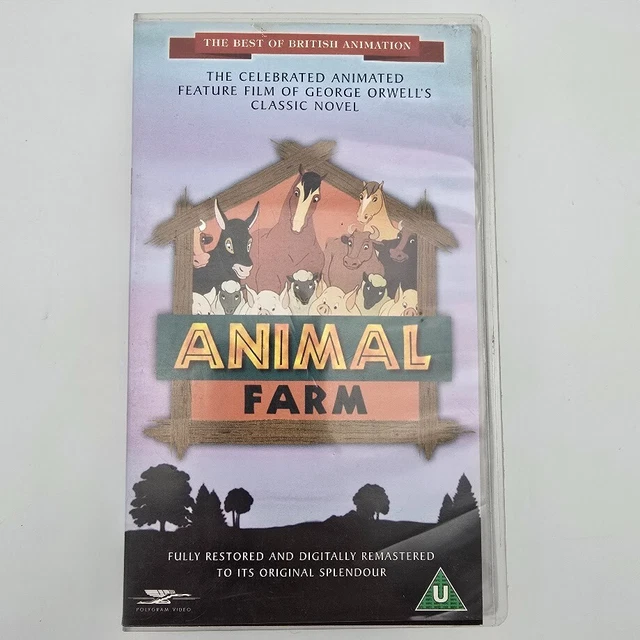 ANIMAL FARM GEORGE Orwell 1993 Animated Film on Remasterd VHS Video ...
