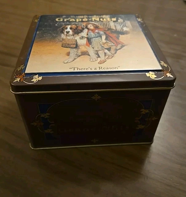 GENERAL FOODS BARRINGER Wallis & Manners Ltd Grape Nuts Cereal Tin ...