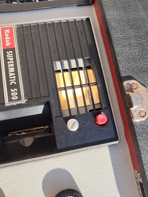 KODAK SUPERMATIC 500 Slide Projector Vintage – Powers On – With Case ...