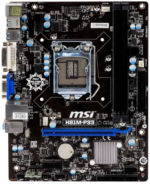 MSI H81M-P33, SOCKET 1150, Intel Motherboard £57.92 - PicClick UK