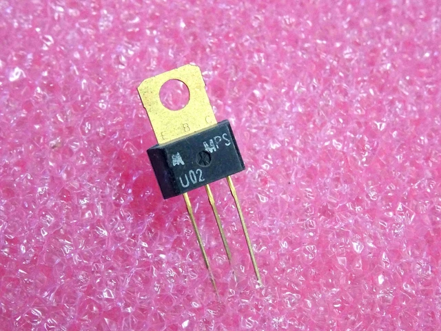 NPN SI TRANSISTOR MPS-U02 (complement to PNP MPS-U52)Vce 40V,Ic .8A,hFE ...