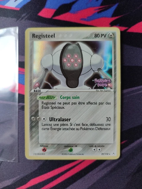 CARTE POKEMON - REGISTEEL 29/110 RARE Reverse -EX FANTÔMES HOLON - BLOC ...