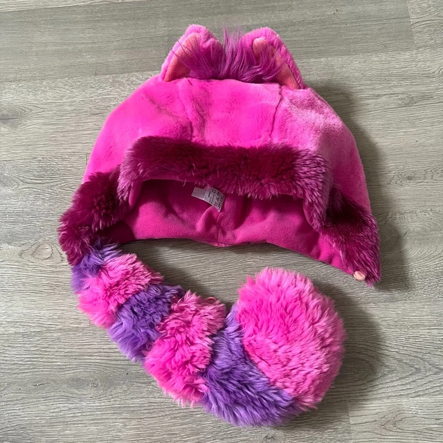 TOKYO DISNEY RESORT Cheshire Cat Fan cap pink tail with Hat Alice in ...