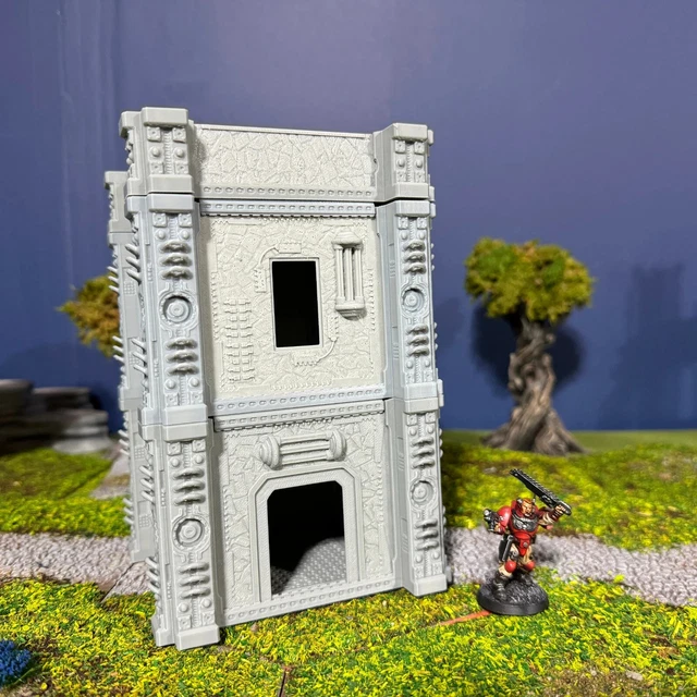 GOTHIC BUILDING SCI-FI Wargaming Terrain: 3D Printed £13.99 - PicClick UK