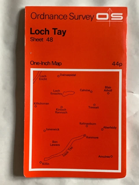 OS ORDNANCE SURVEY One Inch Map, Loch-Tay, sheet 48, 1962 EUR 5,54 ...