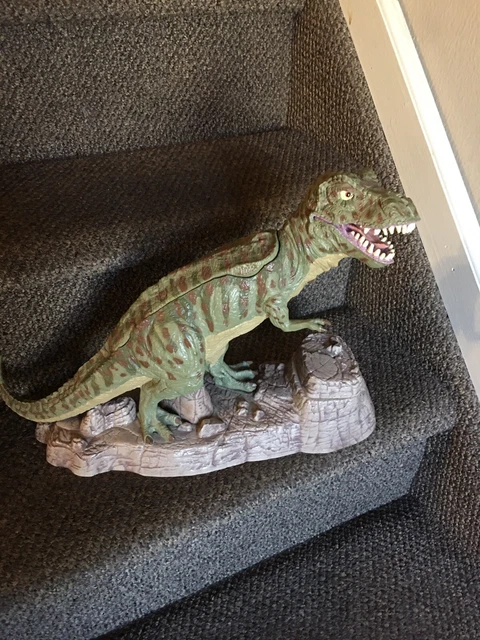 VINTAGE TELEMANIA DINOSAUR Dino Tyrannosaurus T-Rex Roaring Telephone ...