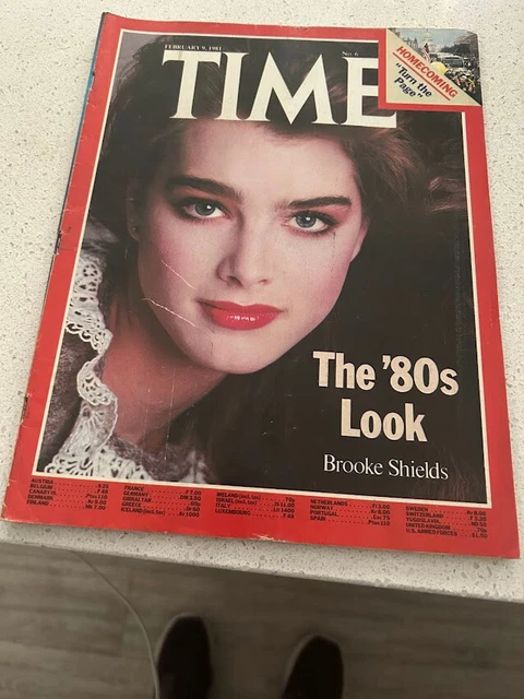 TIME MAGAZINE: 9TH February 1981, Brooke Shields 80'S Look £24.00 ...