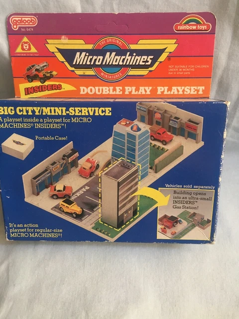 MICRO MACHINES, GALOOB, Insiders Double Play Playset, Boxed, Good ...
