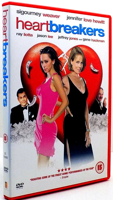 HEARTBREAKERS (2001) DVD Gene Hackman, Ray Liotta, Jennifer Love Hewitt ...
