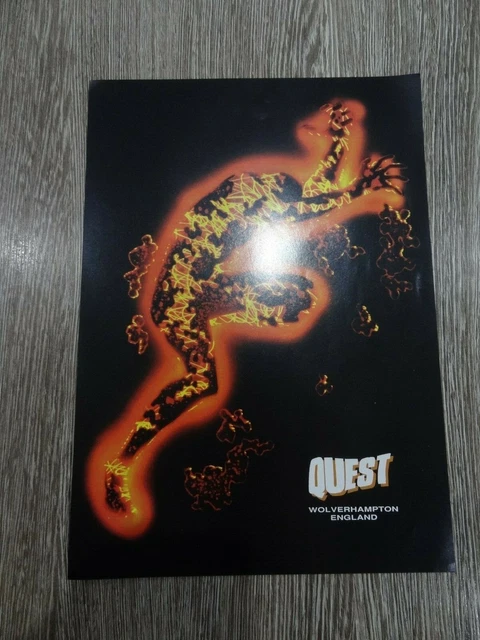 QUEST RAVE FLYER 06.03.1993 Quest Promotionen Paloma's Birmingham EUR ...