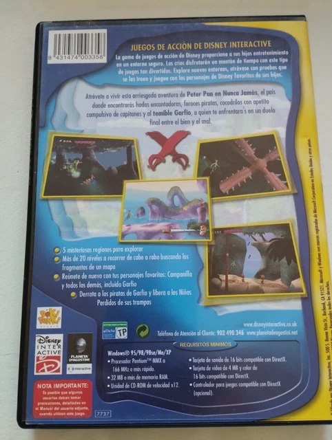PETER PAN EN el Pays de Neverland Disney - juego para PC Cd-Rom Espagne ...