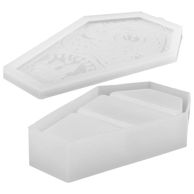 HALLOWEEN MINIATURES FOR Crafts Coffin Box Mold Container Shaped $34.09 ...