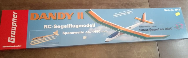 GRAUPNER DANDY II RC Segelflugmodel (4514) Schnellbaukasten 1480 mm ...