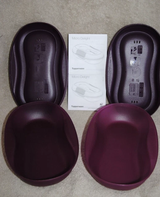 TUPPERWARE LOT 2 cuiseur solo Micro Onde Delight 430 ml Violet ...