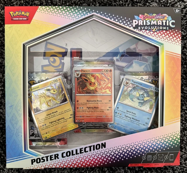 POKÉMON TCG SCARLET & Violet Prismatic Evolutions Poster Collection £25.50 - PicClick UK