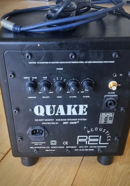 REL ACOUSTICS QUAKE 100W Subwoofer MOSFET £156.95 - PicClick UK