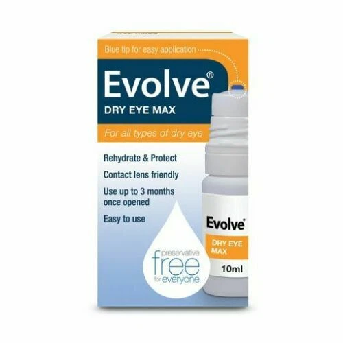 NEW EVOLVE DRY Eye Max : HA Dry Eye drops like optrex intensive but ...