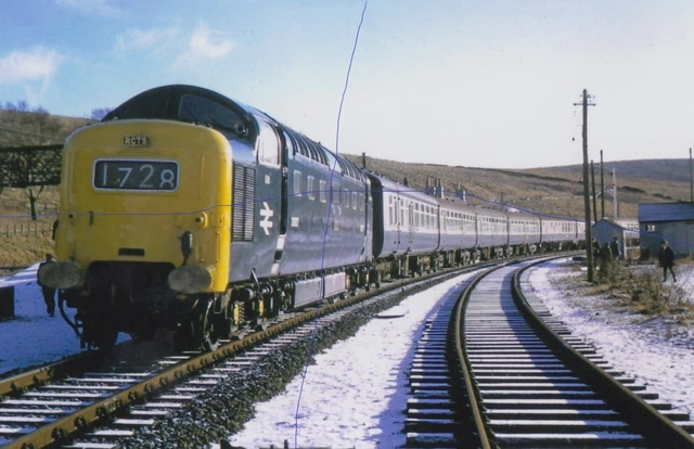DIESEL TRAIN PHOTO Class 55 Photograph Railway Picture Deltic 55007 ...