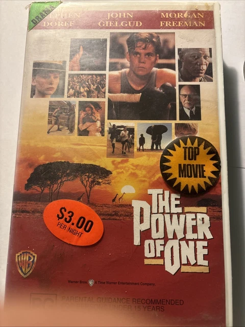 THE POWER OF One, VHS Tape, Morgan Freeman, Vintage Video, Movie, PG ...