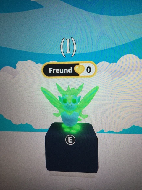 ROBLOX ADOPT ME Mega Neon Ice moth dragon EUR 14,00 - PicClick DE